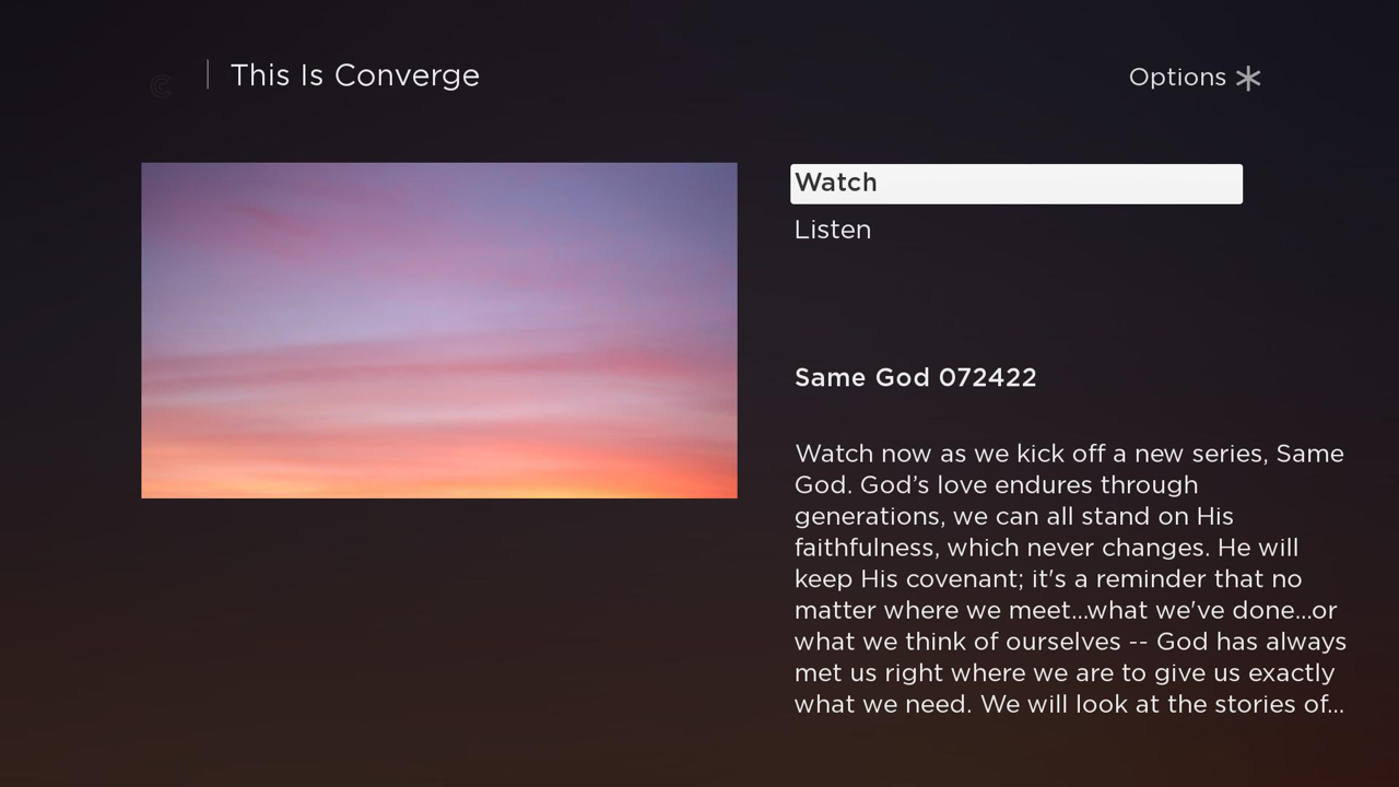 This Is Converge | TV App | Roku Channel Store | Roku
