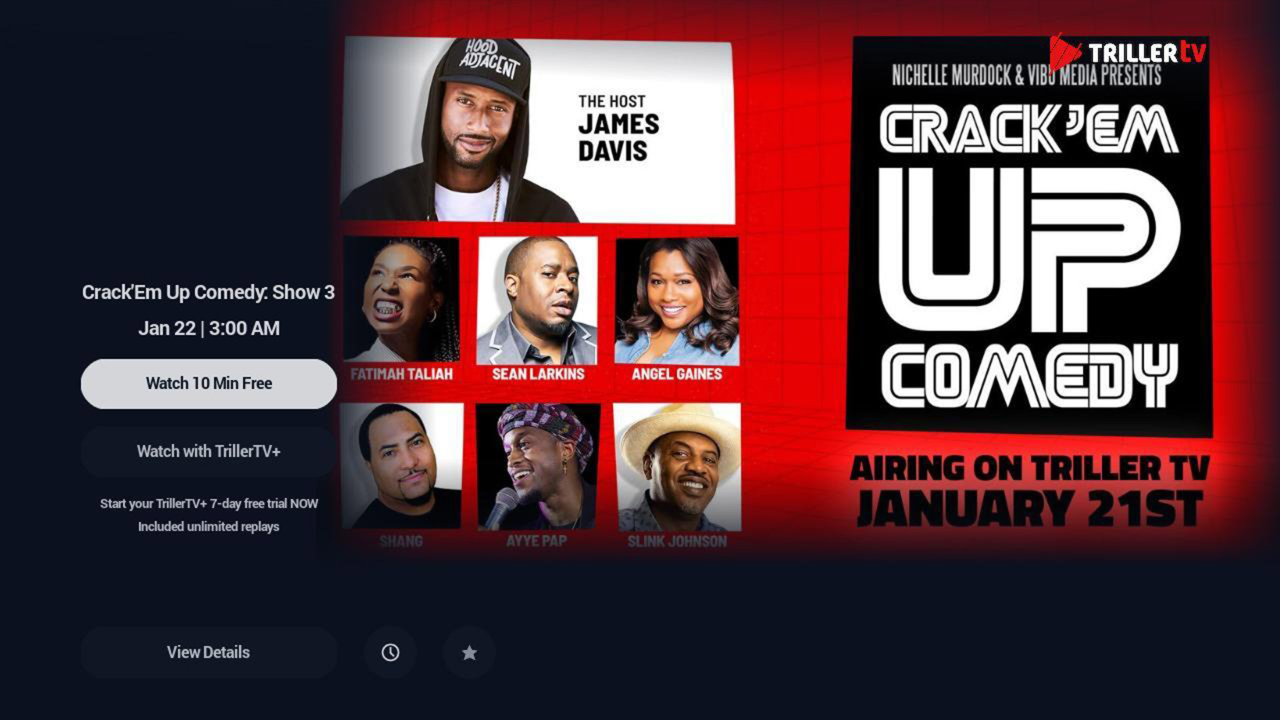 TrillerTV: Live Sports | TV App | Roku Channel Store | Roku