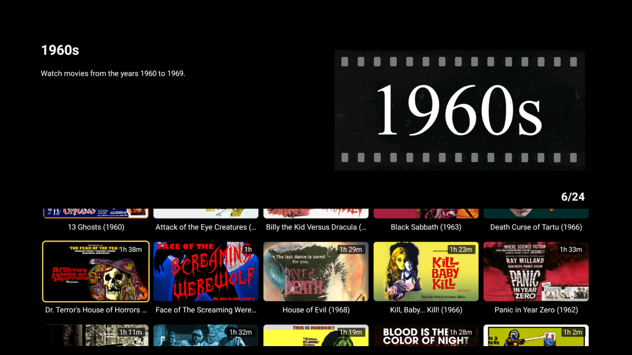 Free Classic Horror Movies | TV App | Roku Channel Store | Roku