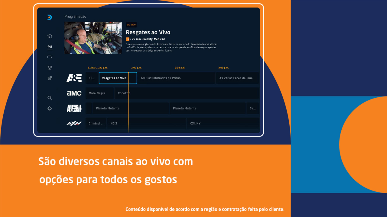 DIRECTV GO Brasil | Loja de canais Roku | Roku