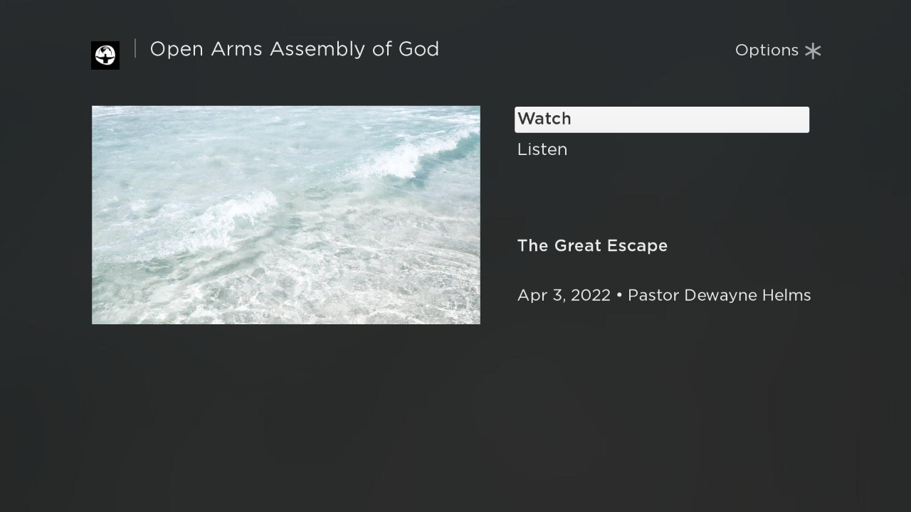 Open Arms Assembly of God | TV App | Roku Channel Store | Roku