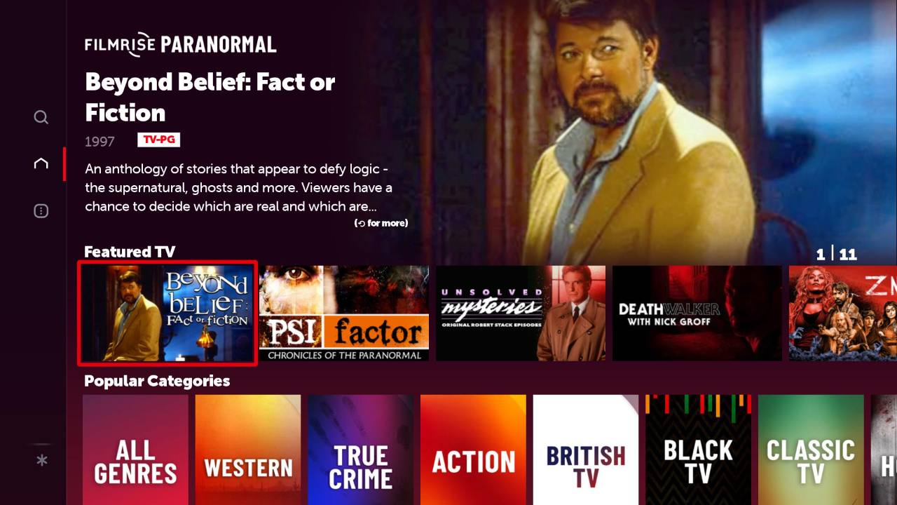 FilmRise Paranormal | TV App | Roku Channel Store | Roku