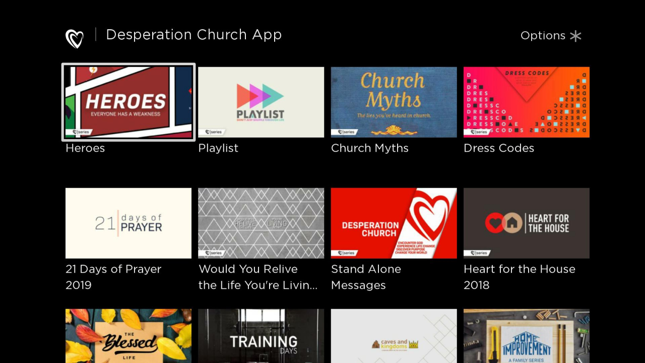 Desperation Church App | TV App | Roku Channel Store | Roku