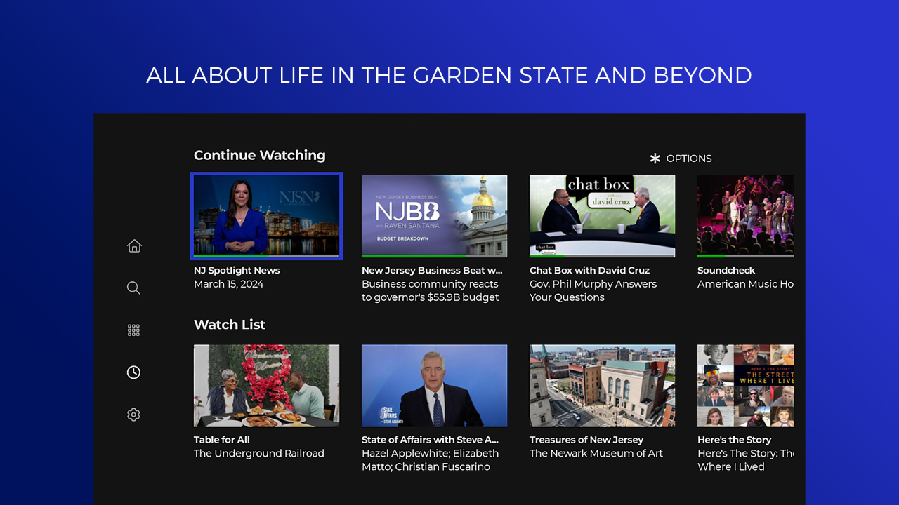 NJ PBS | TV App | Roku Channel Store | Roku