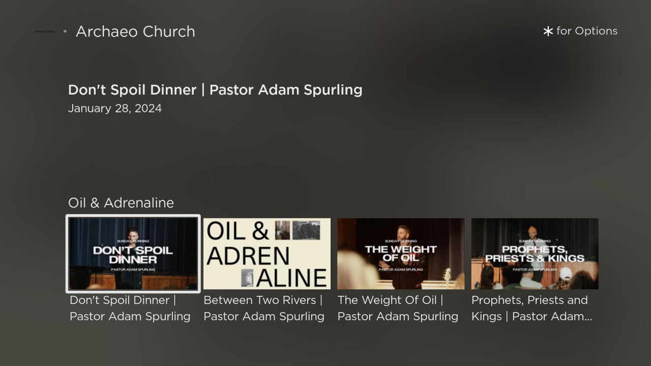 Archaeo Church | TV App | Roku Channel Store | Roku