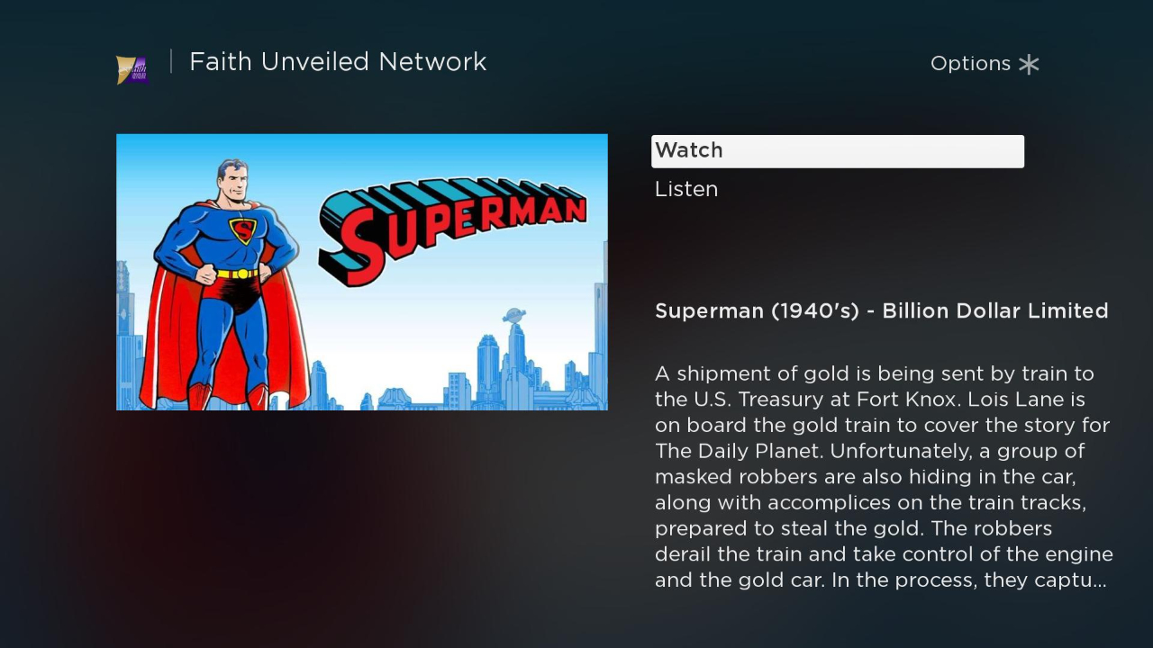 Faith Unveiled Network | TV App | Roku Channel Store | Roku