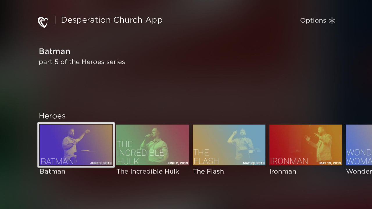 Desperation Church App | TV App | Roku Channel Store | Roku