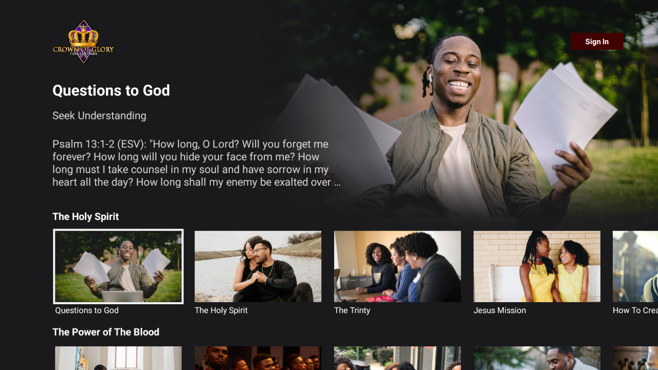 Crown Of Glory | TV App | Roku Channel Store | Roku