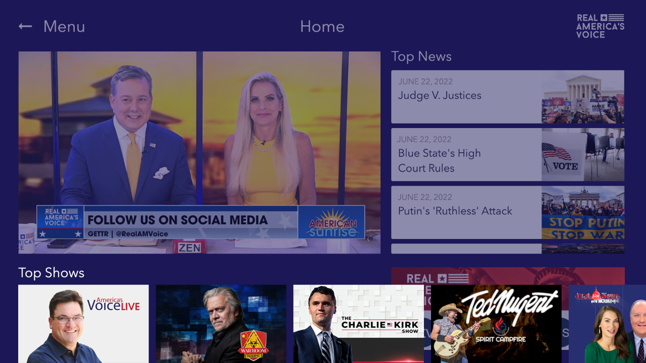 Real America's Voice | TV App | Roku Channel Store | Roku