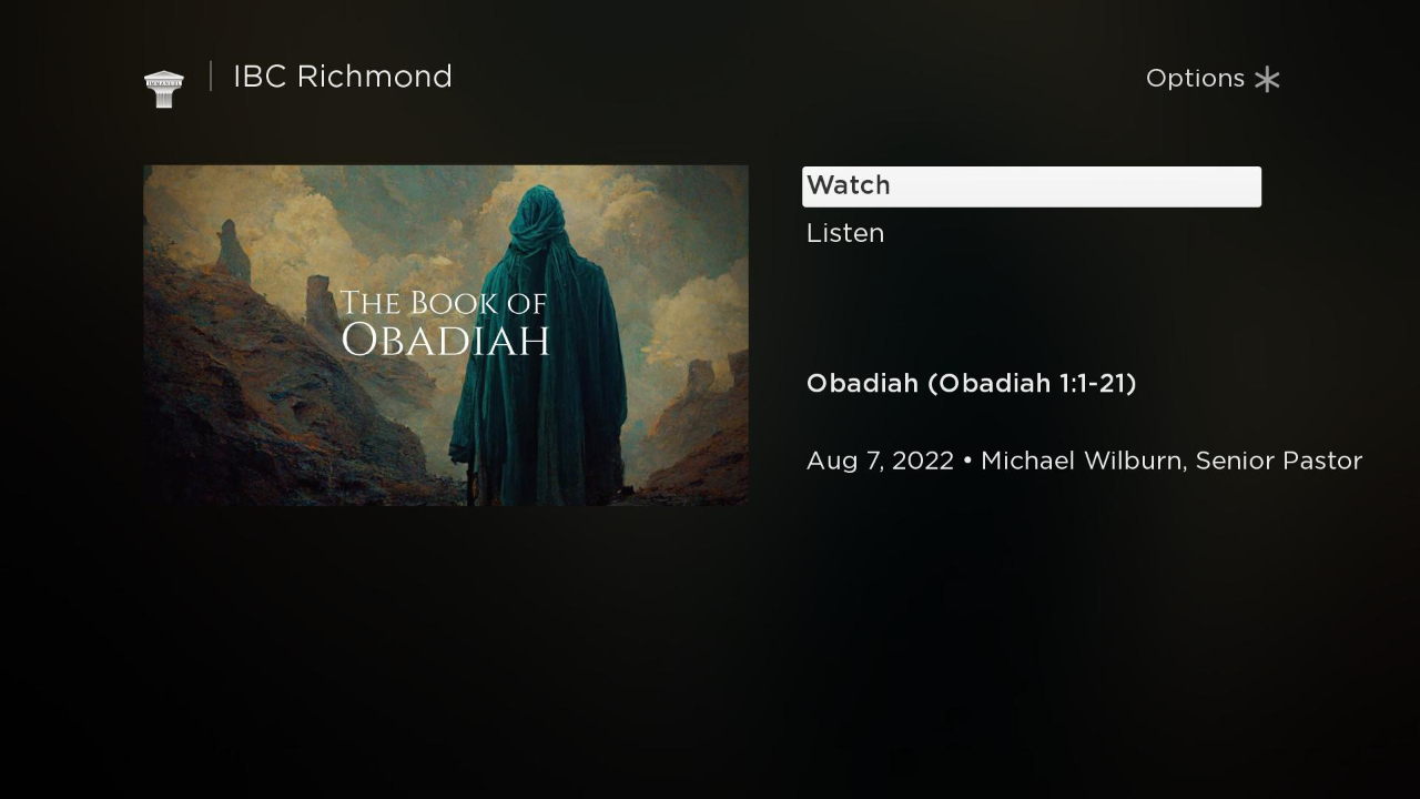 IBC Richmond | TV App | Roku Channel Store | Roku