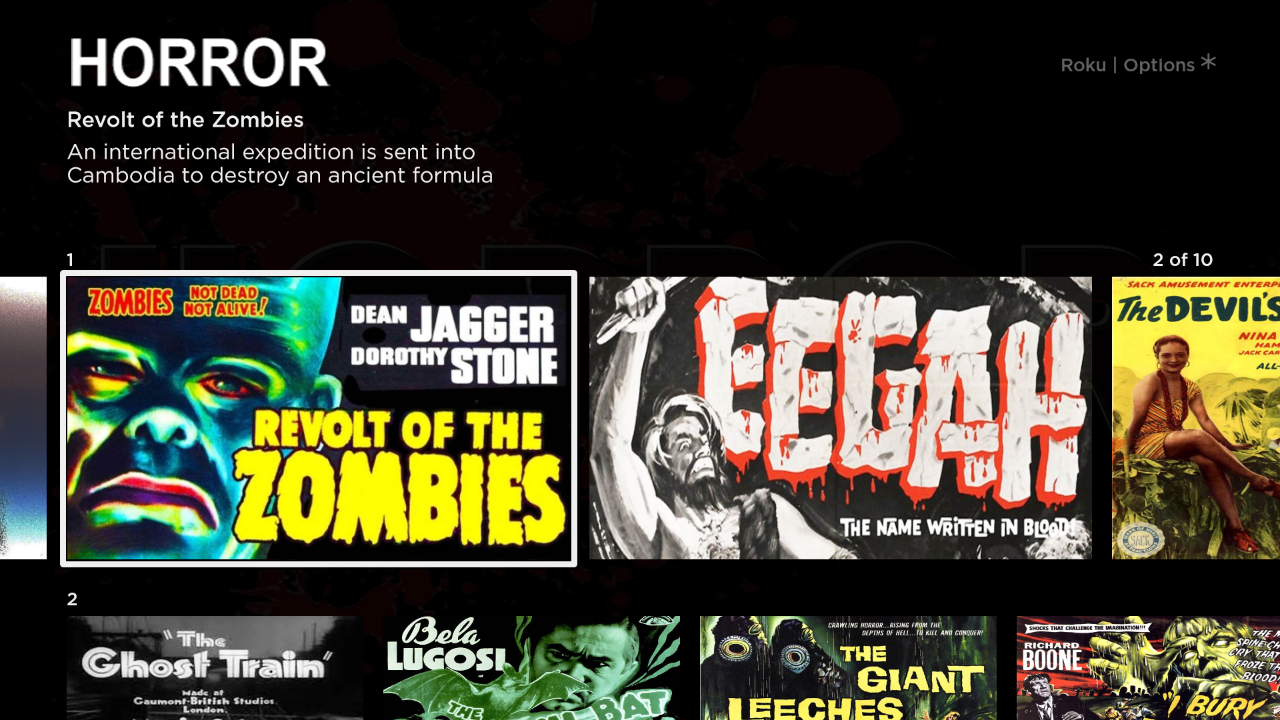 Horror | TV App | Roku Channel Store | Roku