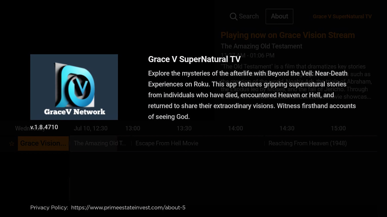 Grace V SuperNatural TV | TV App | Roku Channel Store | Roku