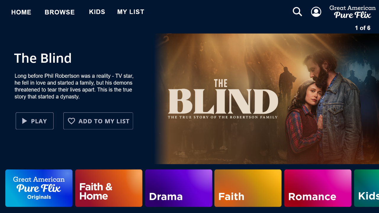 Pure Flix | TV App | Roku Channel Store | Roku