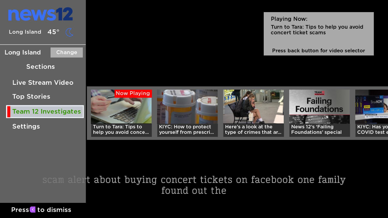 News 12 | TV App | Roku Channel Store | Roku