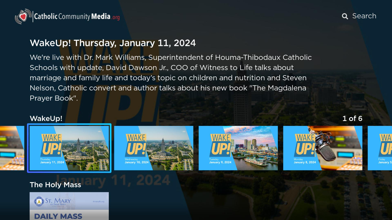 Catholic Community Media | TV App | Roku Channel Store | Roku