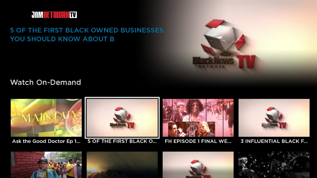 JAM NETWORK TV | TV App | Roku Channel Store | Roku