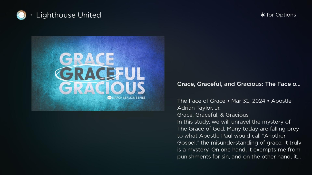 Lighthouse United | TV App | Roku Channel Store | Roku