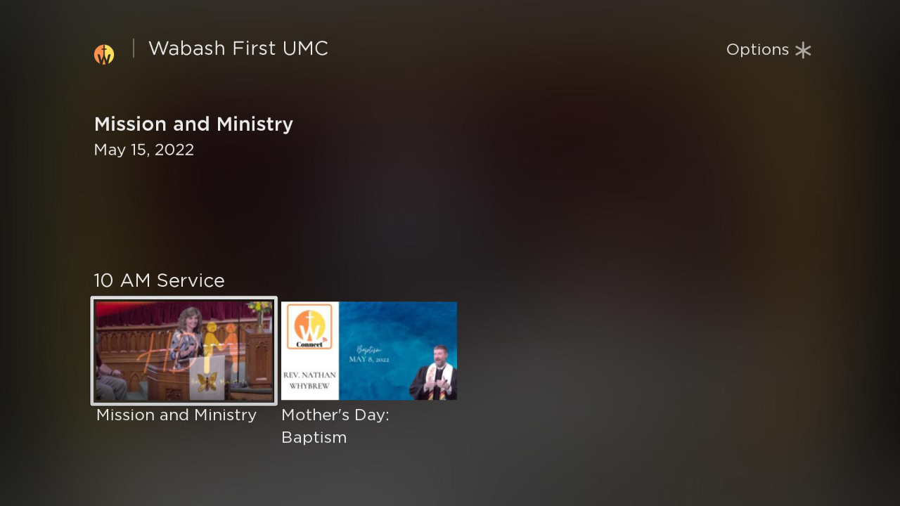 Wabash First UMC | TV App | Roku Channel Store | Roku