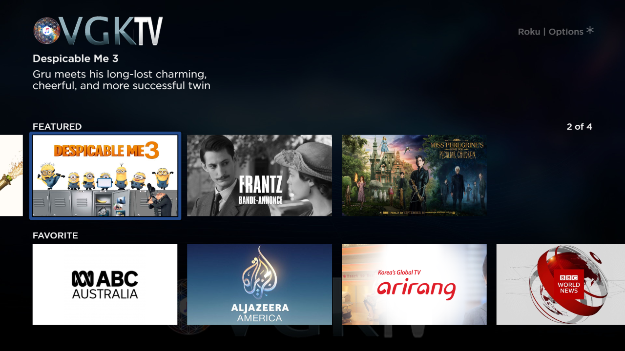 VGK IPTV NEW | TV App | Roku Channel Store | Roku