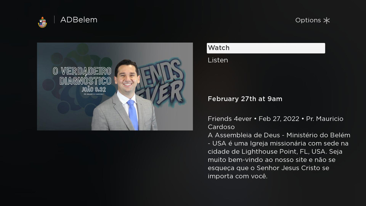 ADBelem | TV App | Roku Channel Store | Roku