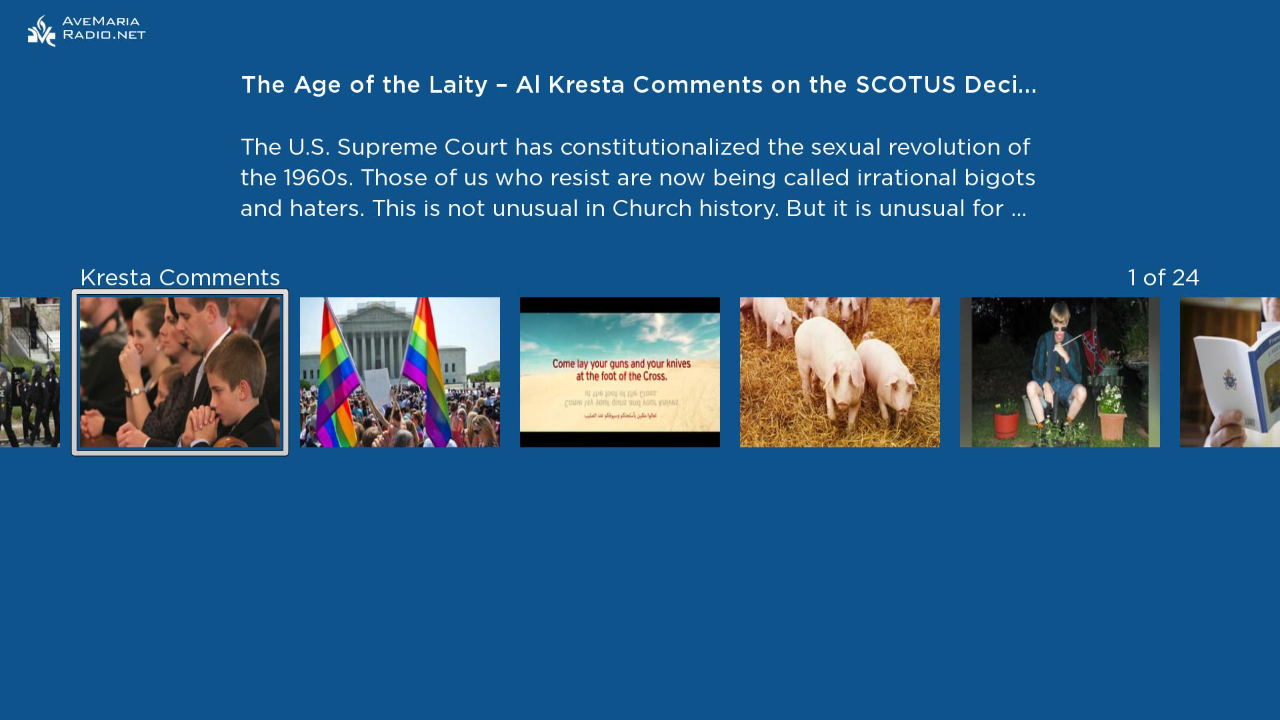 Ave Maria Radio | TV App | Roku Channel Store | Roku