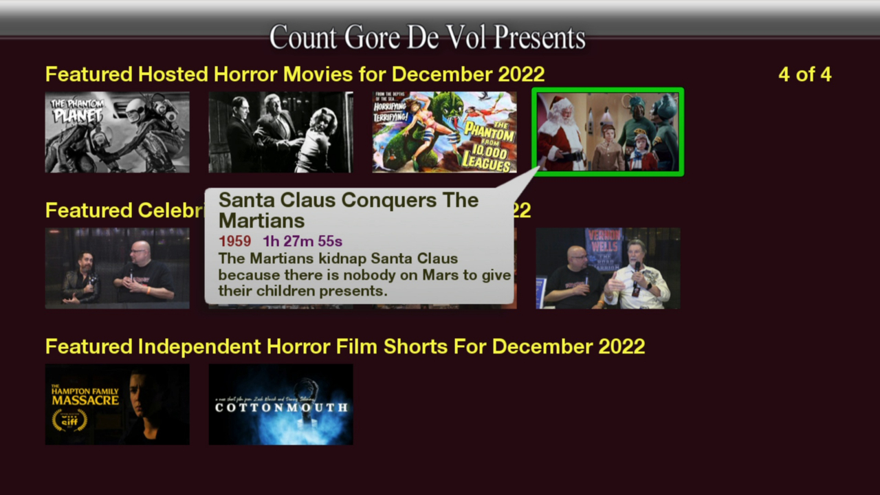 Count Gore De Vol Presents | TV App | Roku Channel Store | Roku