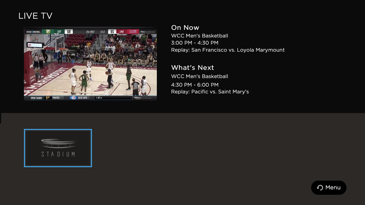 Stadium | TV App | Roku Channel Store | Roku