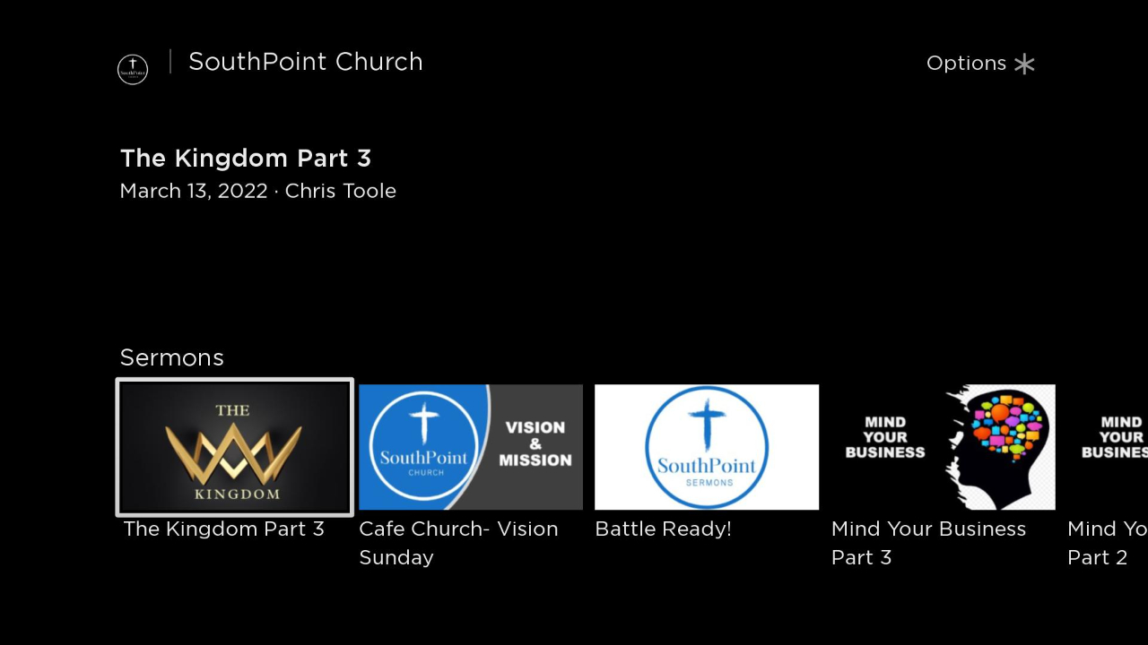 SouthPoint Church | TV App | Roku Channel Store | Roku