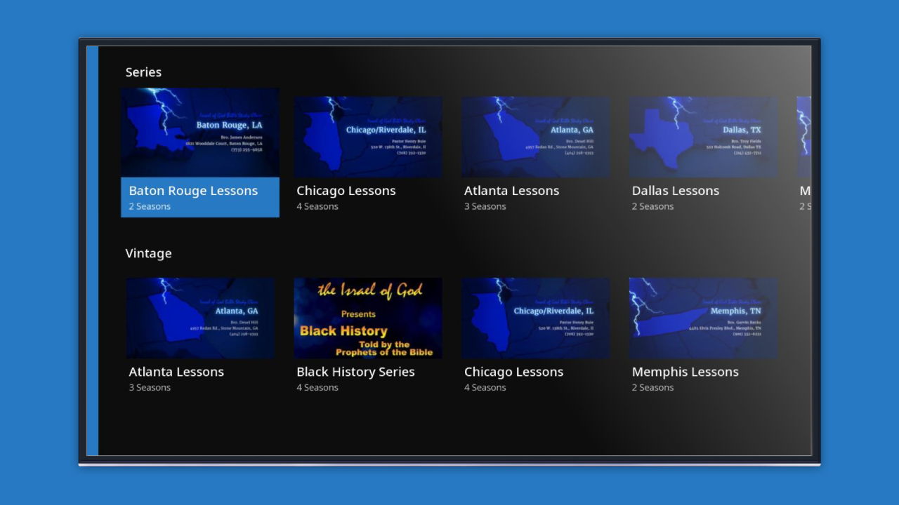 IOG Bible TV | TV App | Roku Channel Store | Roku