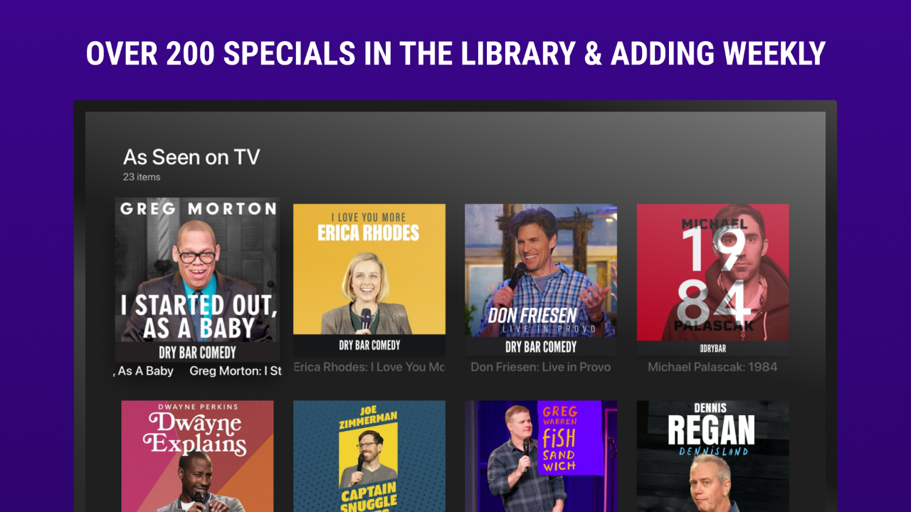 Dry Bar Comedy + | TV App | Roku Channel Store | Roku