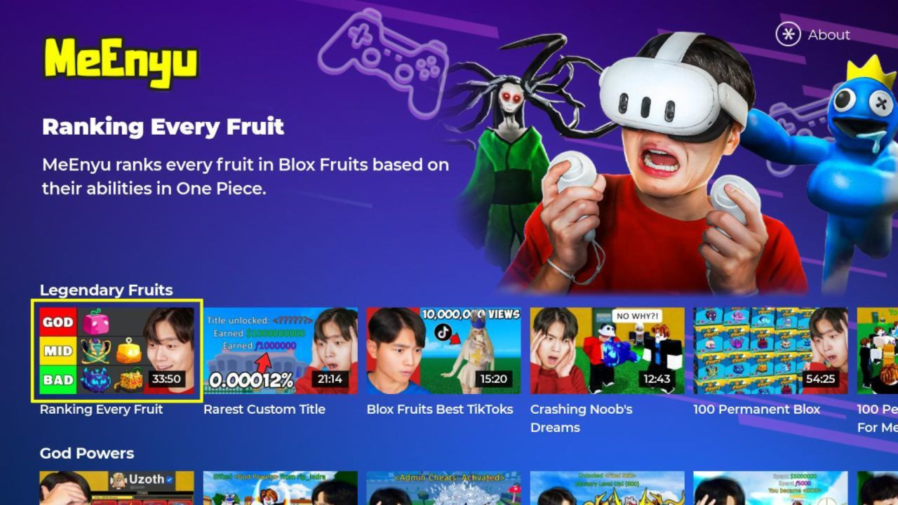 MeEnyu - Roblox Blox Fruits | TV App | Roku Channel Store | Roku