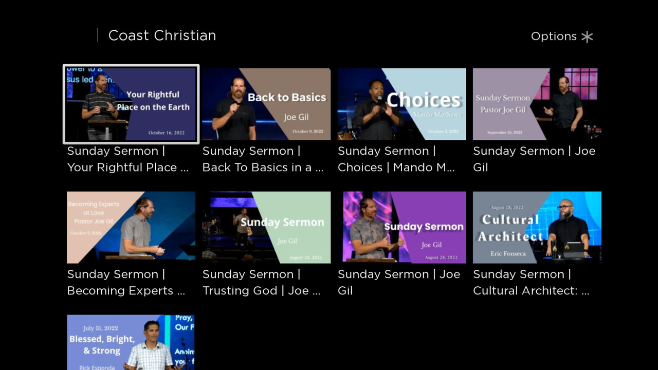 Coast Christian | TV App | Roku Channel Store | Roku