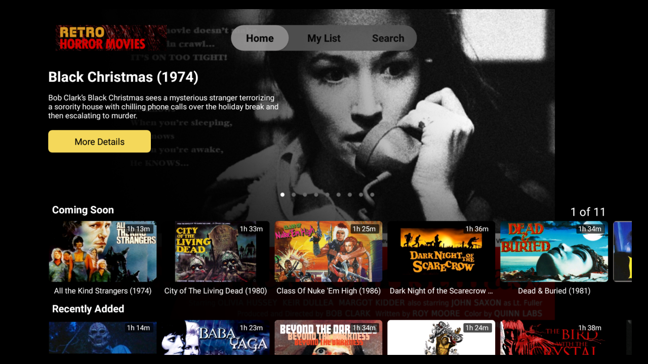 Retro Horror Movies | TV App | Roku Channel Store | Roku