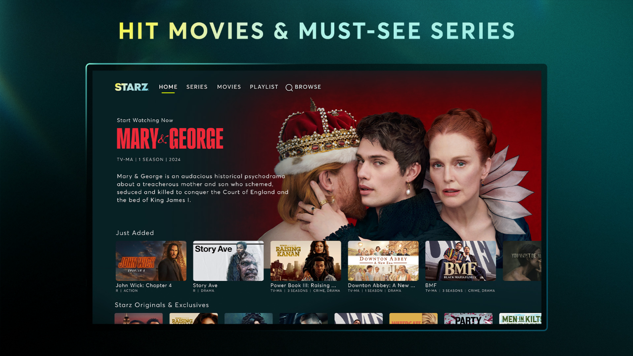 STARZ | TV App | Roku Channel Store | Roku