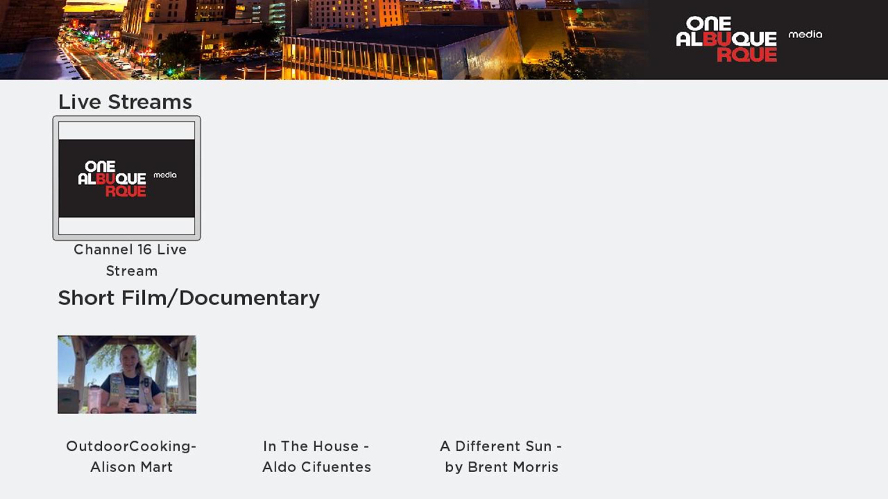 One Albuquerque Media GOVTV16 | TV App | Roku Channel Store | Roku