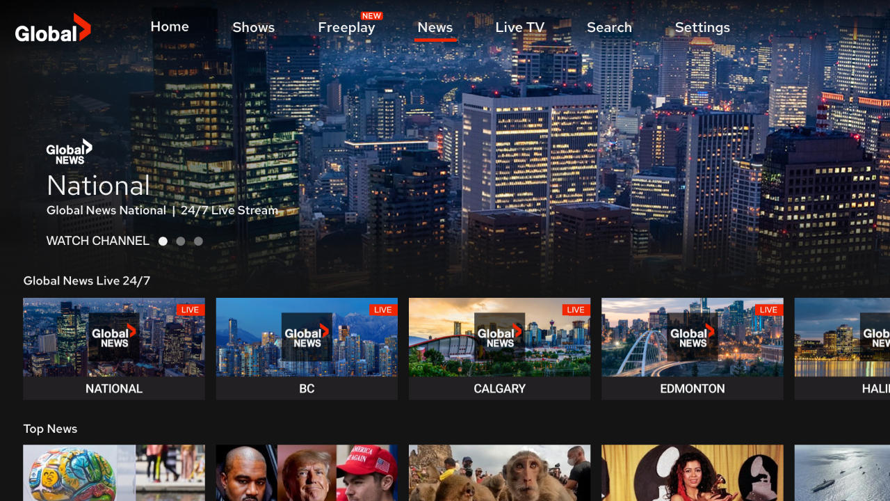 Global TV | TV App | Roku Channel Store | Roku
