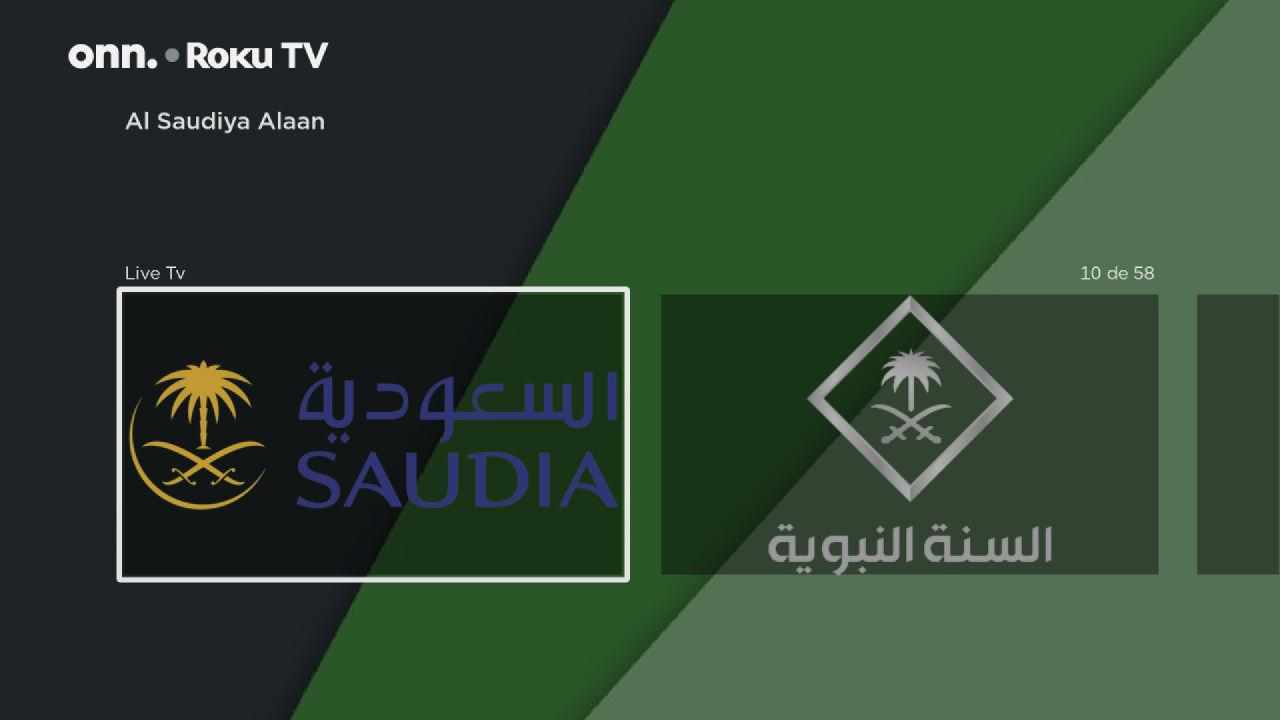 Saudi Arabia TV | Roku Channel Store | Roku