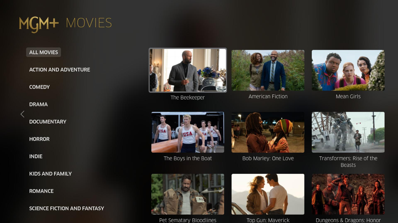 MGM+ | TV App | Roku Channel Store | Roku
