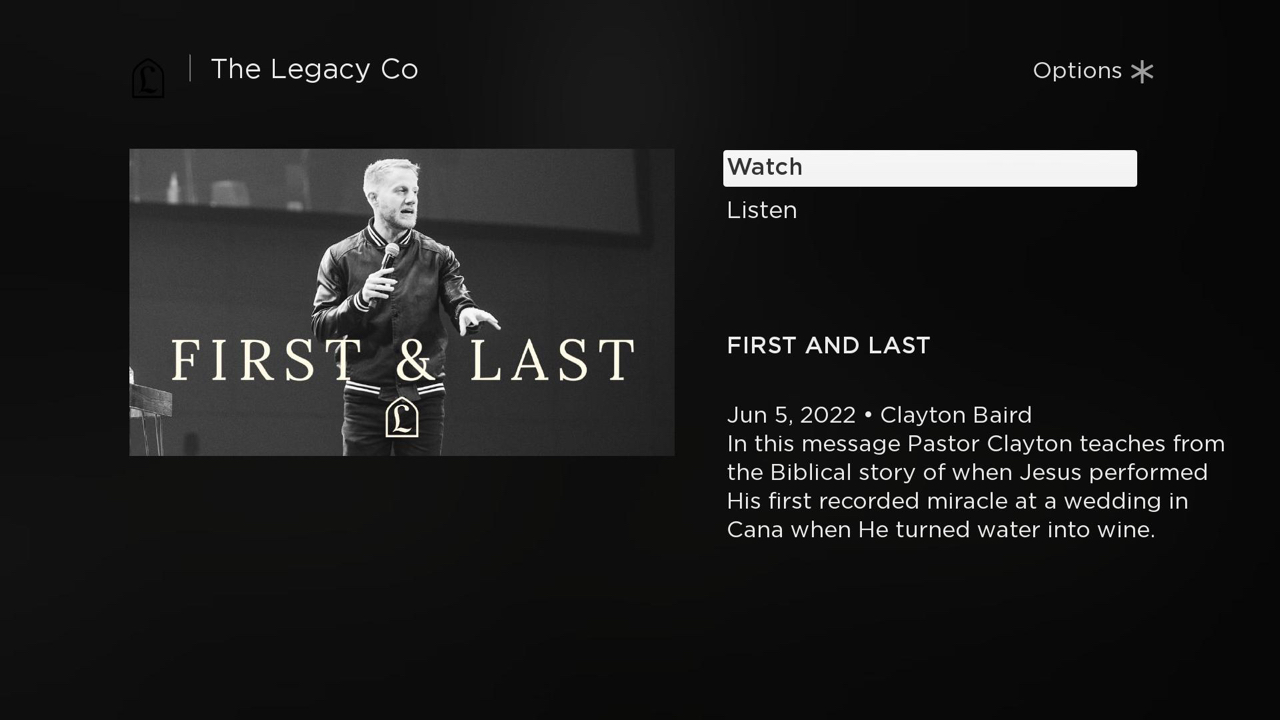 The Legacy Co | TV App | Roku Channel Store | Roku