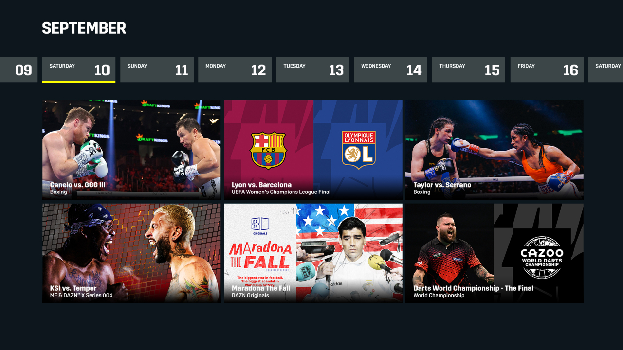 DAZN Live Sports Streaming | TV App | Roku Channel Store | Roku