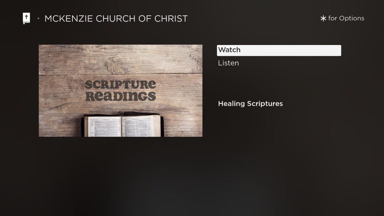 MCKENZIE CHURCH OF CHRIST | TV App | Roku Channel Store | Roku