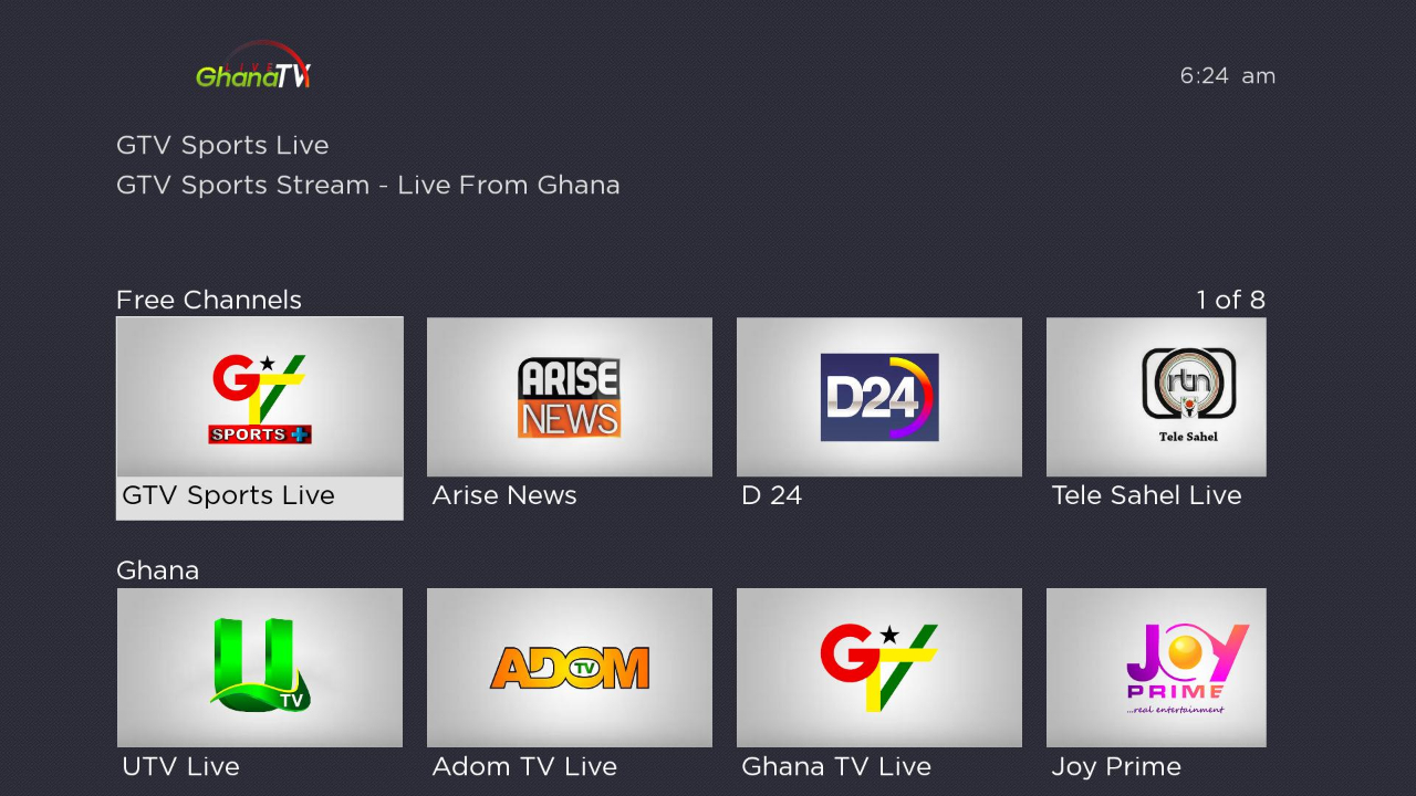 Ghana Live TV | TV App | Roku Channel Store | Roku