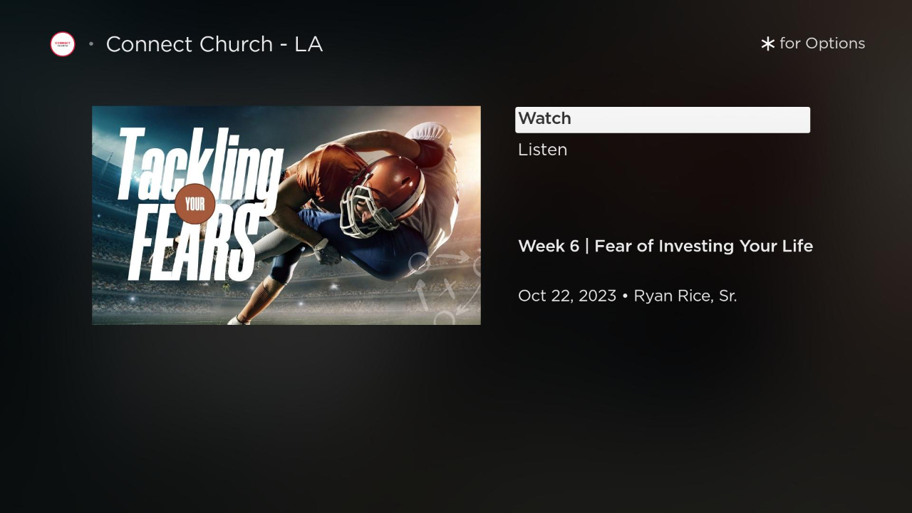 Connect Church - LA | TV App | Roku Channel Store | Roku