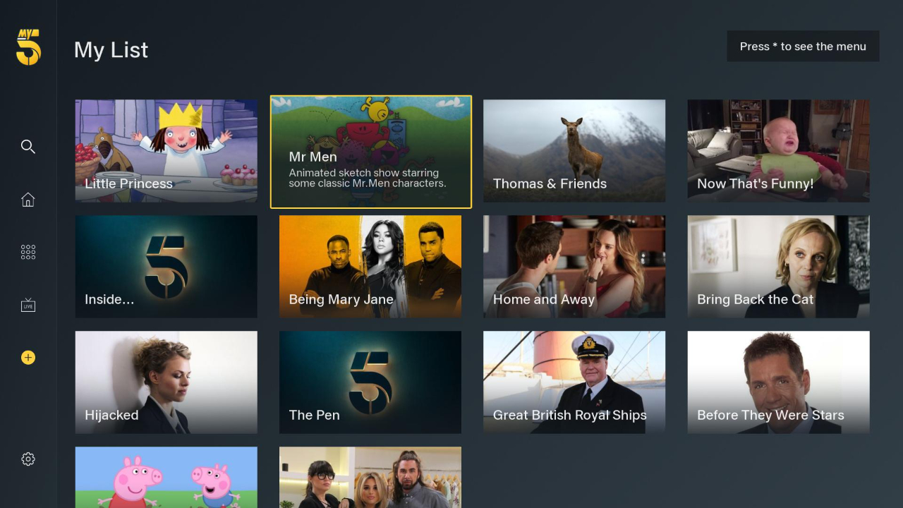 My5 | TV app | Roku Channel Store | Roku