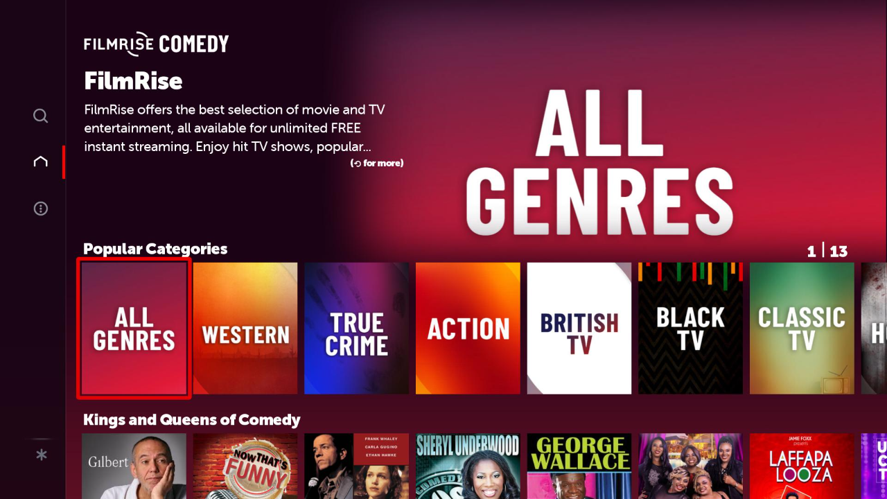 FilmRise Comedy | TV App | Roku Channel Store | Roku