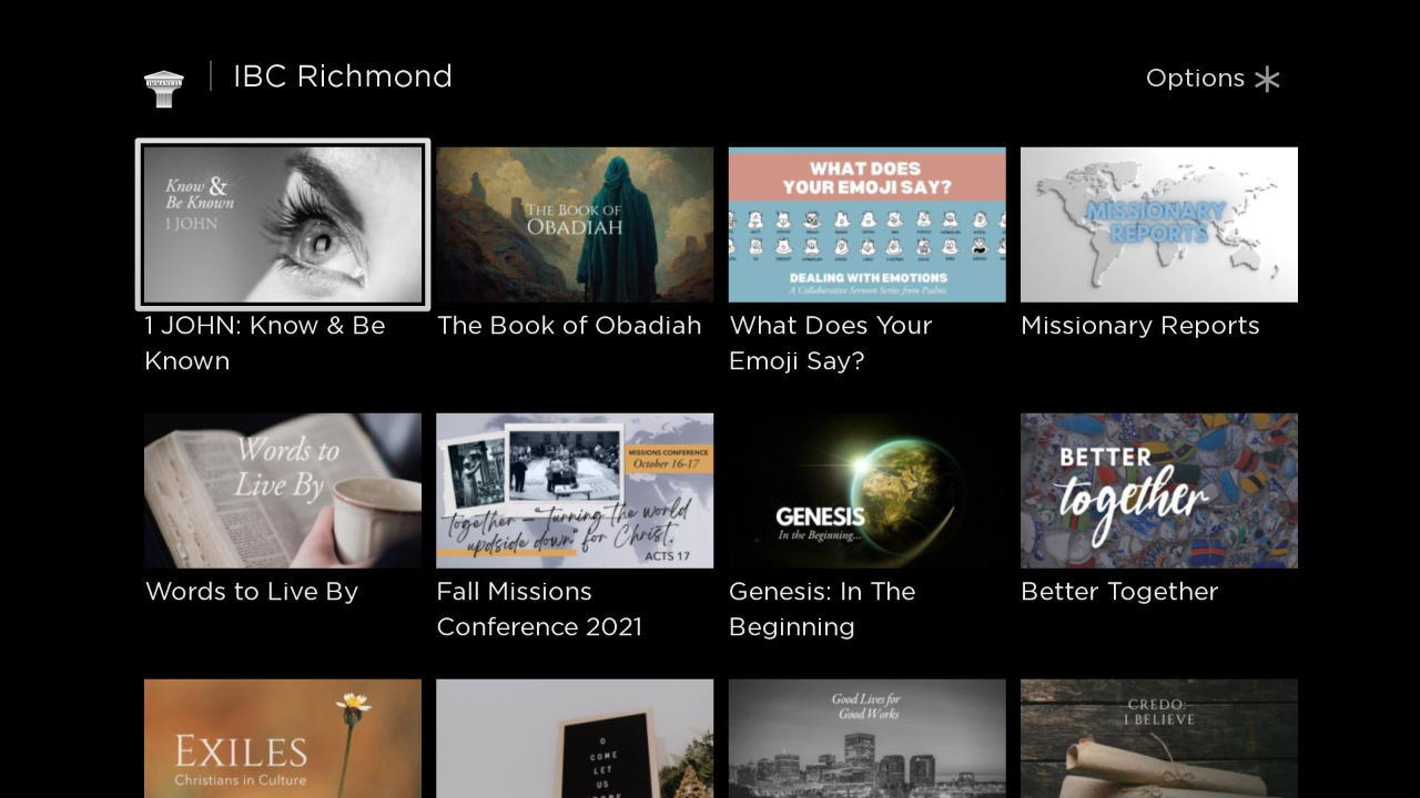 IBC Richmond | TV App | Roku Channel Store | Roku
