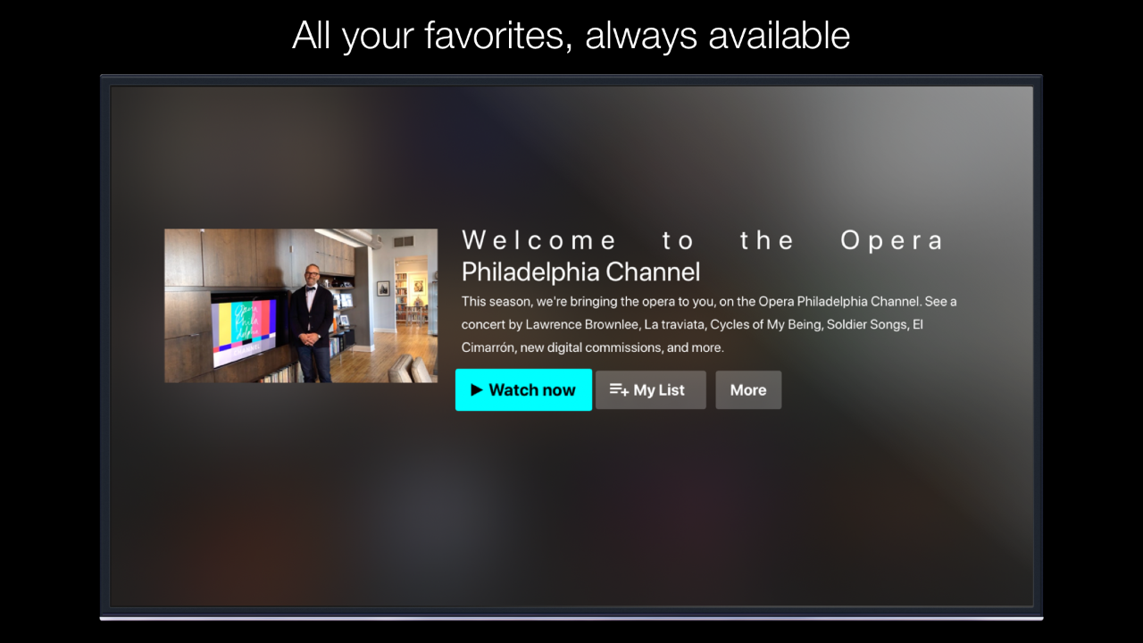 Opera Philadelphia Channel | TV App | Roku Channel Store | Roku