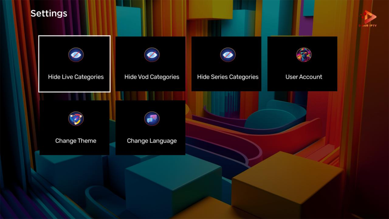 D Hub IPTV | RK Guide