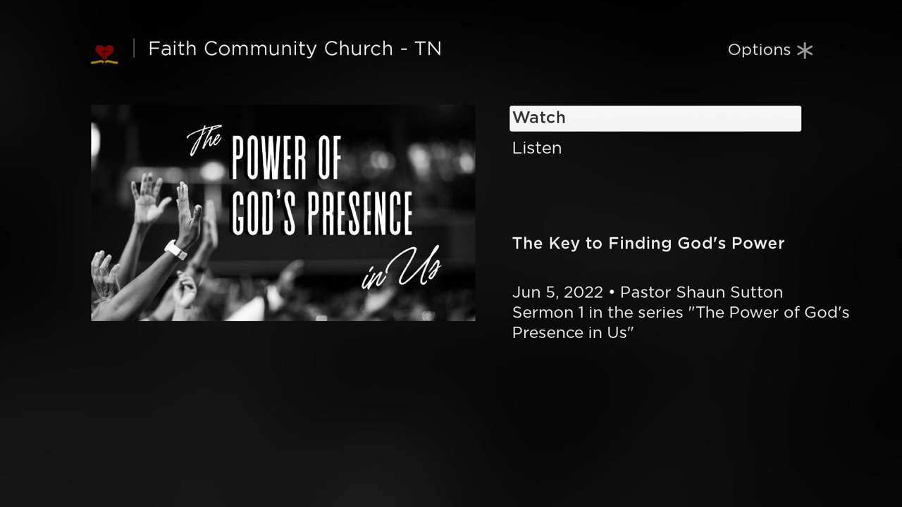 Faith Community Church - TN | TV App | Roku Channel Store | Roku