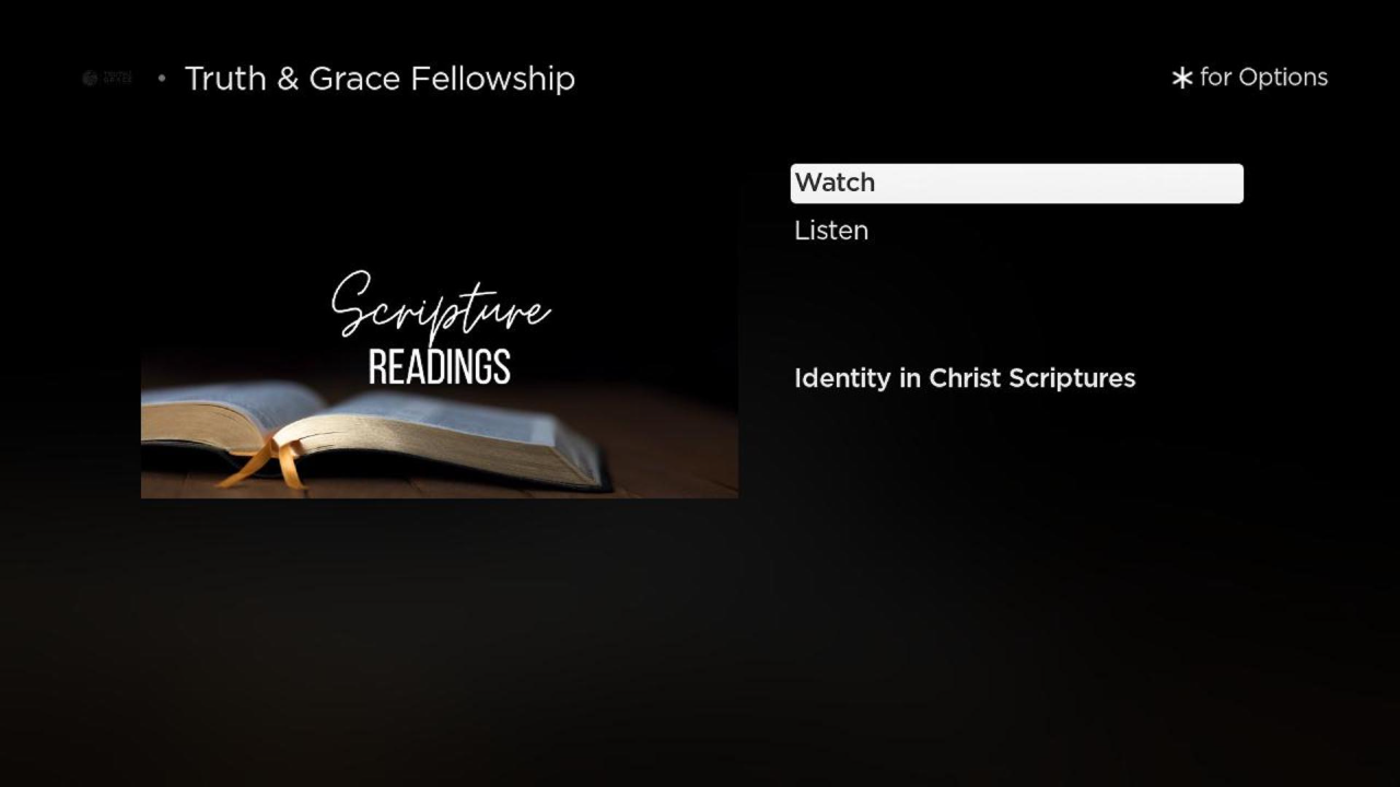 Truth & Grace Fellowship | TV App | Roku Channel Store | Roku